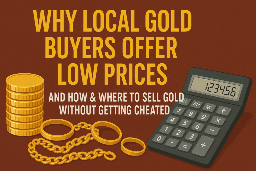 Why local gold buyer offer low prices and how to sell gold safely